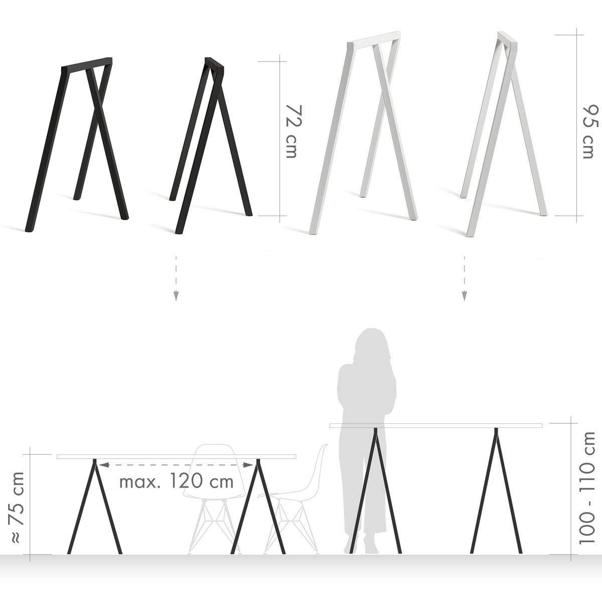 Tafelpoten & tafelschragen | Connox